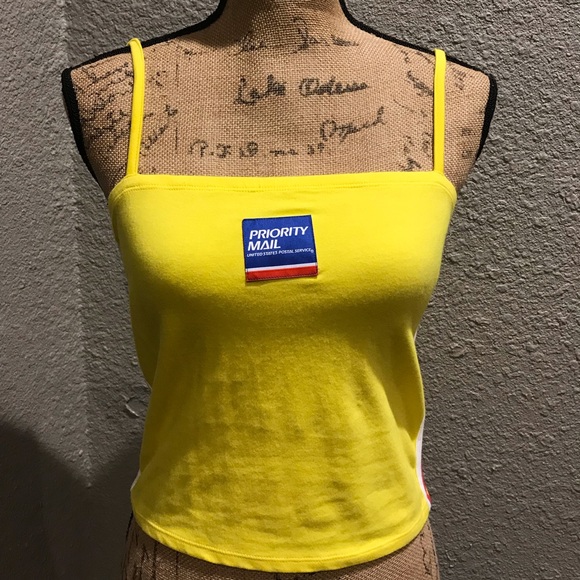 Tops | Forever 21 Usps Priority Tank Top | Poshmark